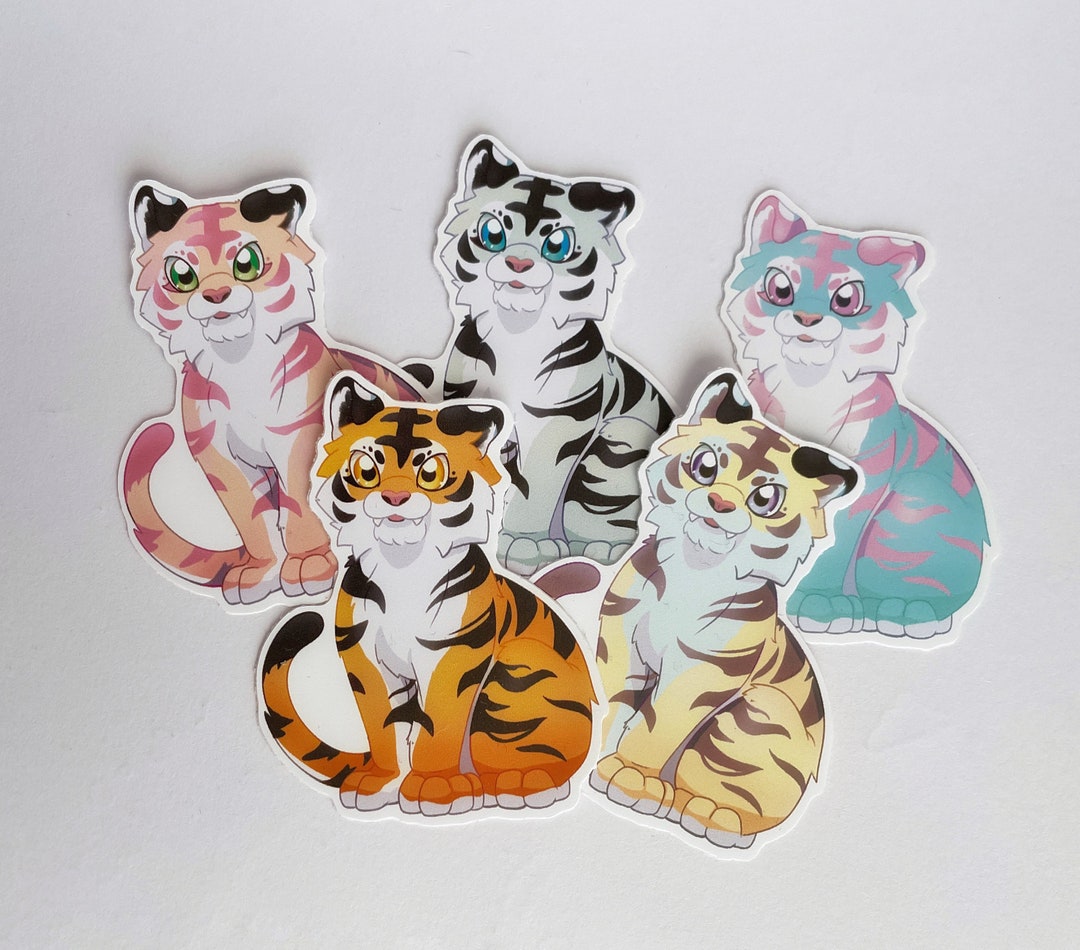 Chibi Tiger Stickers - Etsy