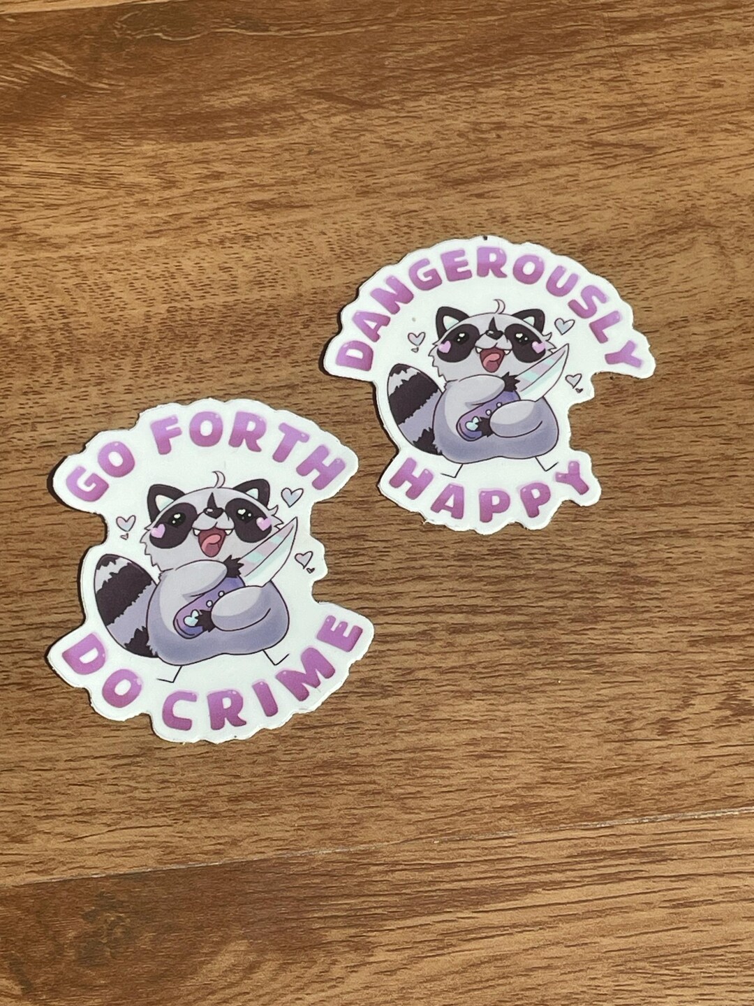 Stabby Lil Gremlin Raccoon Sticker - Etsy