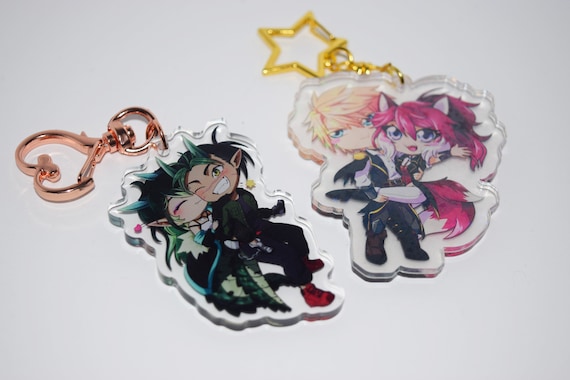Meariigoround Oc Chibi Couple Keychains - Etsy