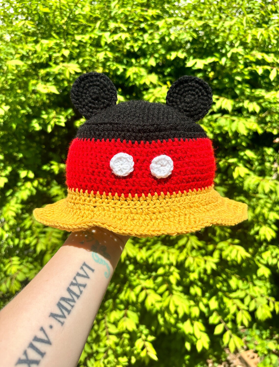Crochet Bucket Hat, Mickey Mouse Clubhouse Hat, Disney Hat, Mickey ...