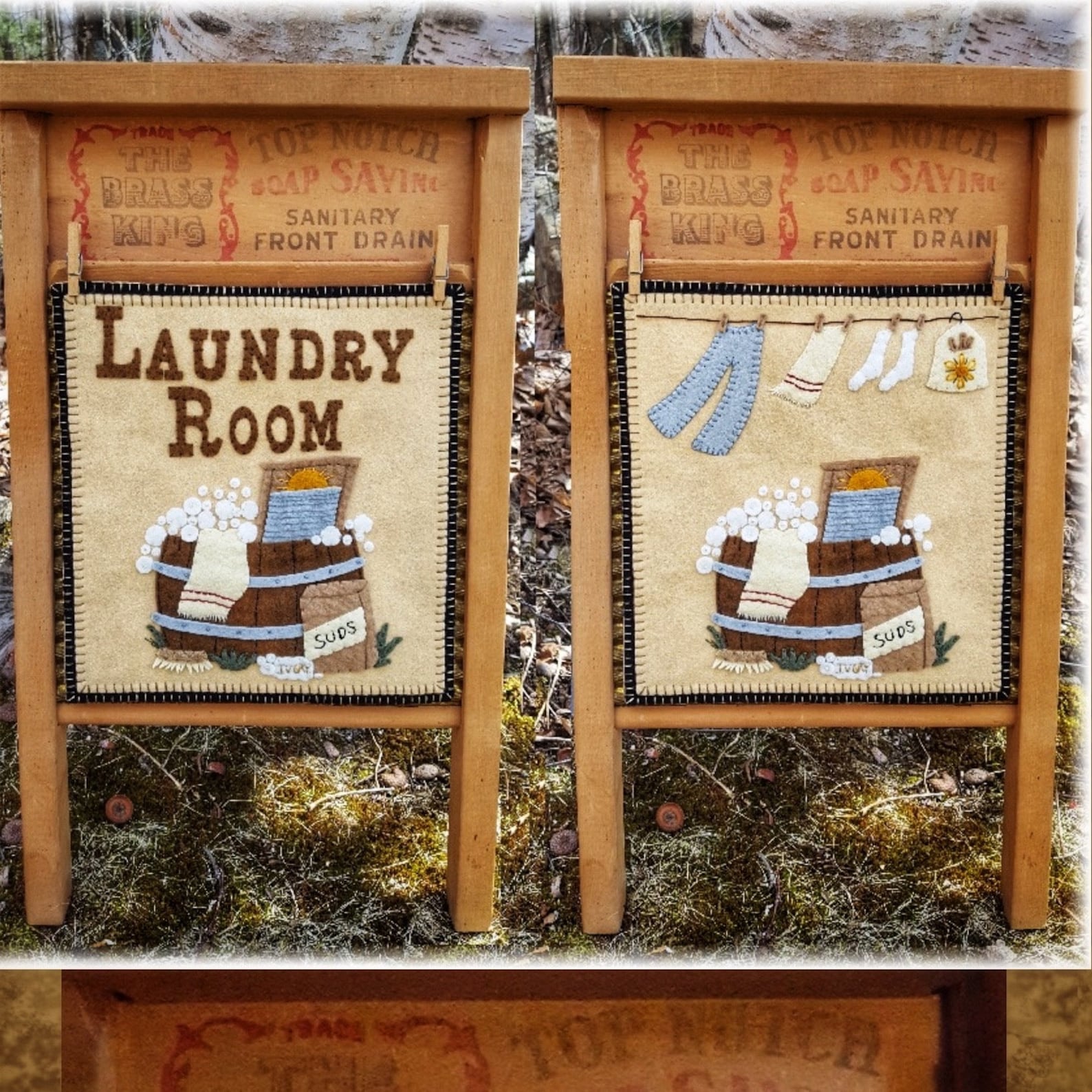 Wash Day | Penny Lane Primitives | Wool Appliqué Pattern | Size 10”x11 ...