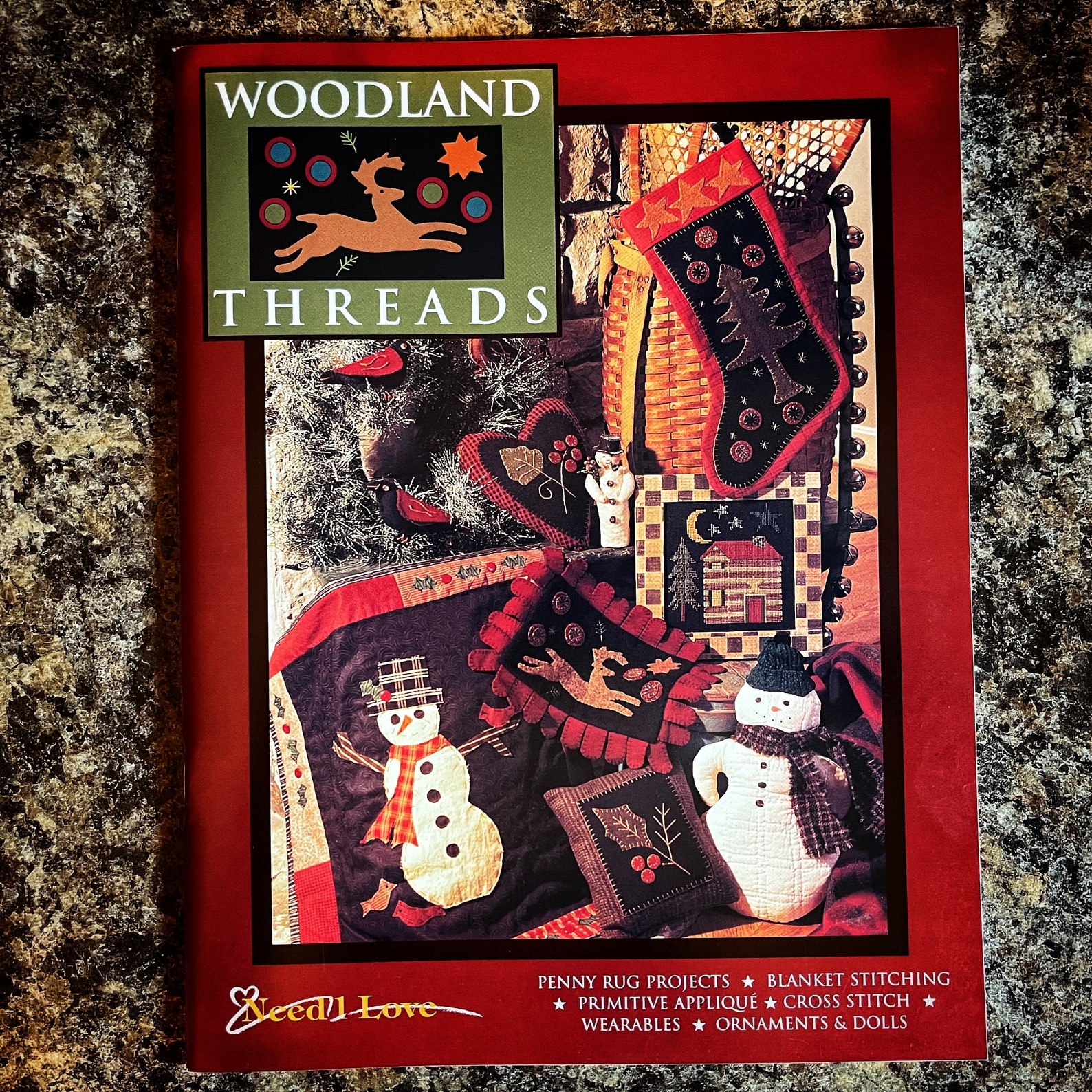 Woodland Threads Book | Need’l Love | Wool Appliqué & Rug Hooking ...
