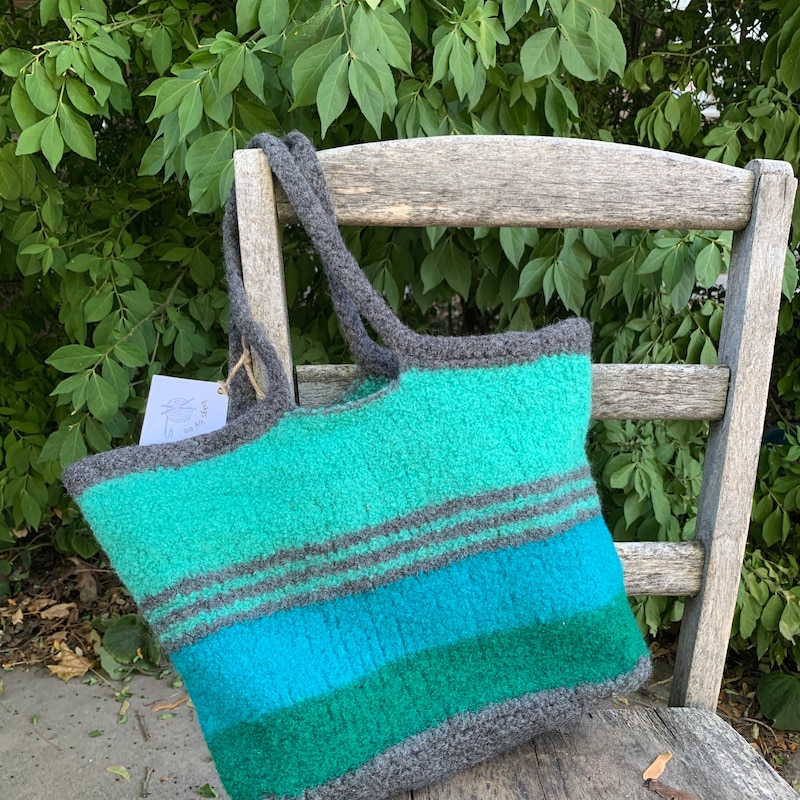 Hand Knit Bag - Etsy