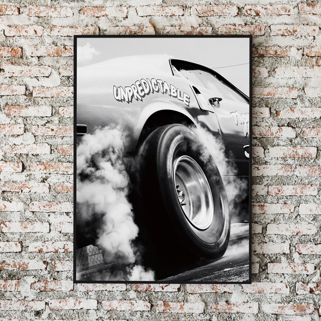 Super Comp Drag Race Art Print: Motorsports Wall Decor (digital ...