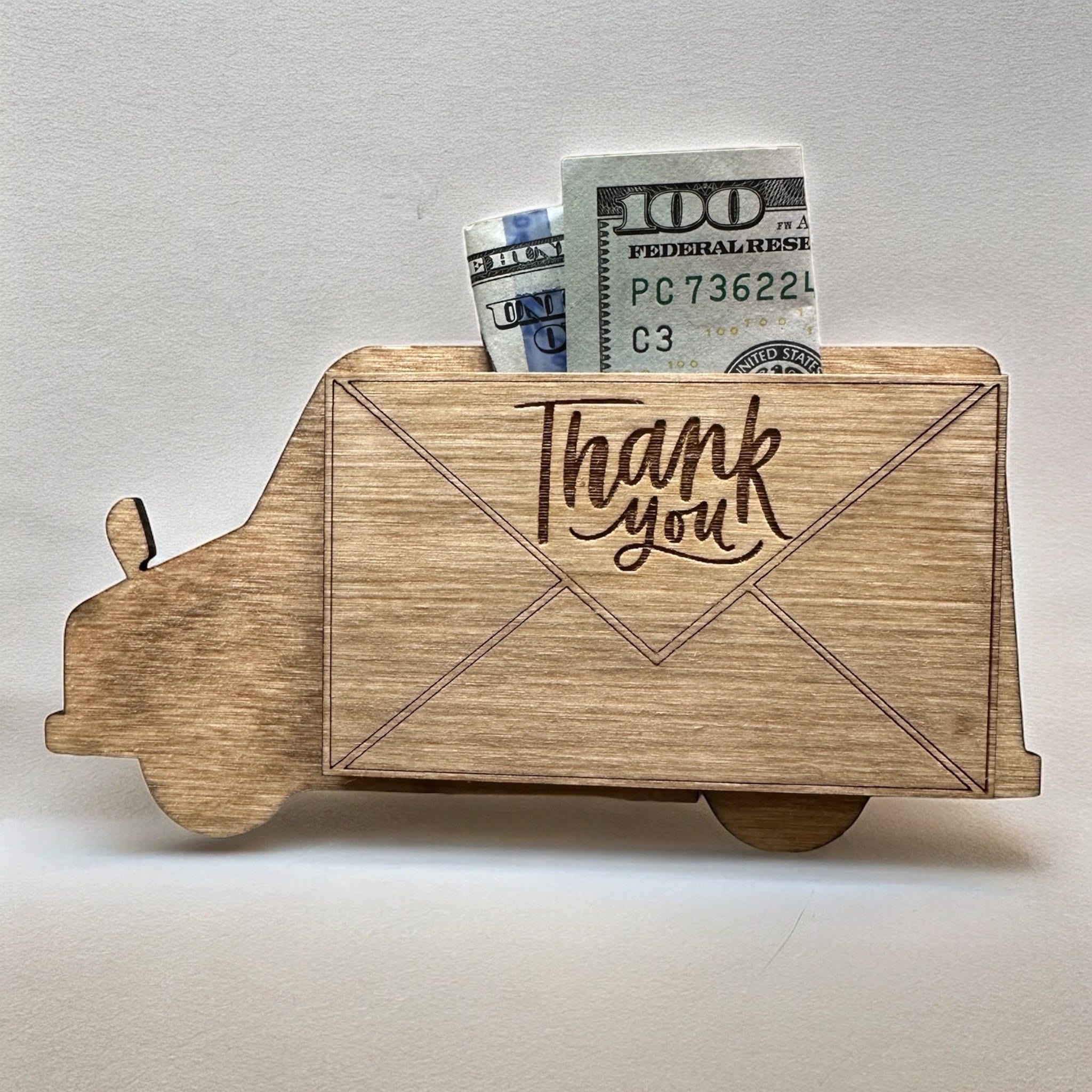 USPS Thank You Card: Wooden Post Office Appreciation Gift, Mail Carrier ...