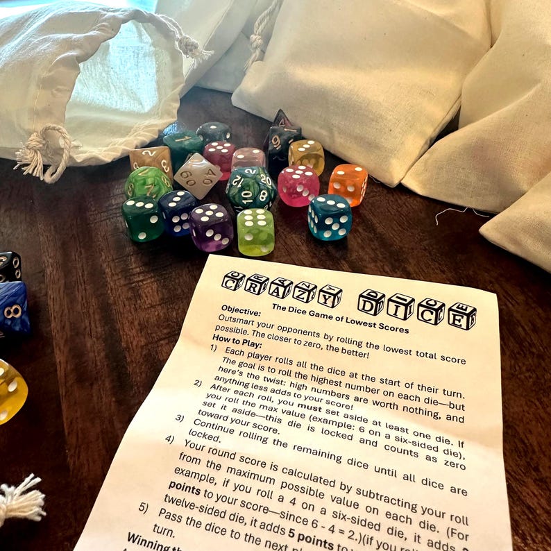 CRAZY DICE! Tabletop Game: Fun Brewery Party Challenge - Etsy