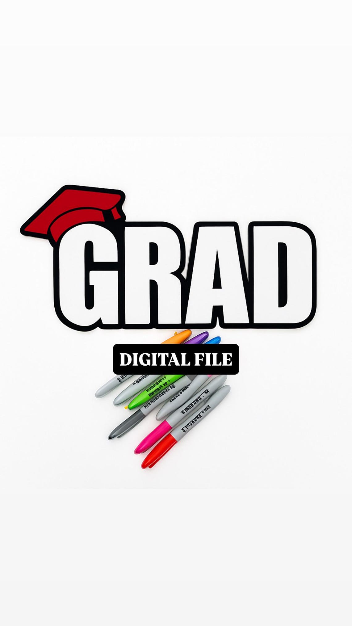 Class of 2025 Graduation Card: Customizable Letters & Cap (digital File ...