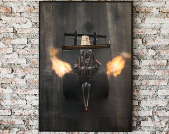 Drag Race Car Art Print: High-speed Racing Decor (digital Download) - Etsy