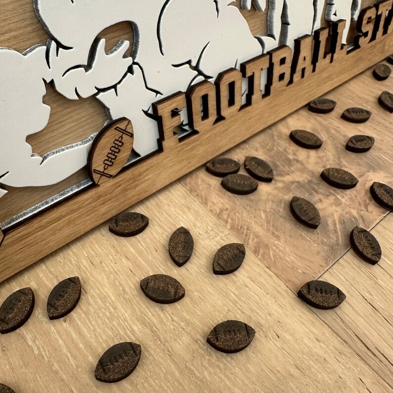 Football Sports Stadium Map Tracker, Sports Lover Custom Handmade Gift ...