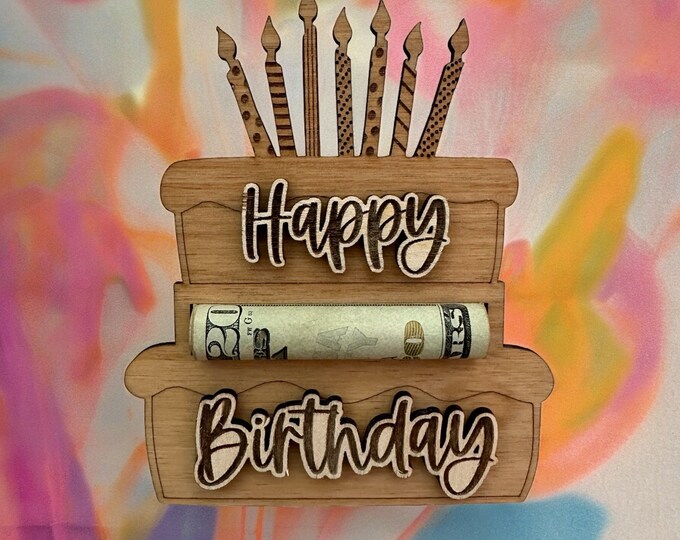 Happy Birthday Card With Rolled Money Slot – Unique & Fun Gift Idea for ...