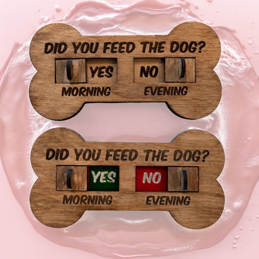 Funny Dog Feeding Reminder Sign, Did You Feed the Dog Decorative Modern ...