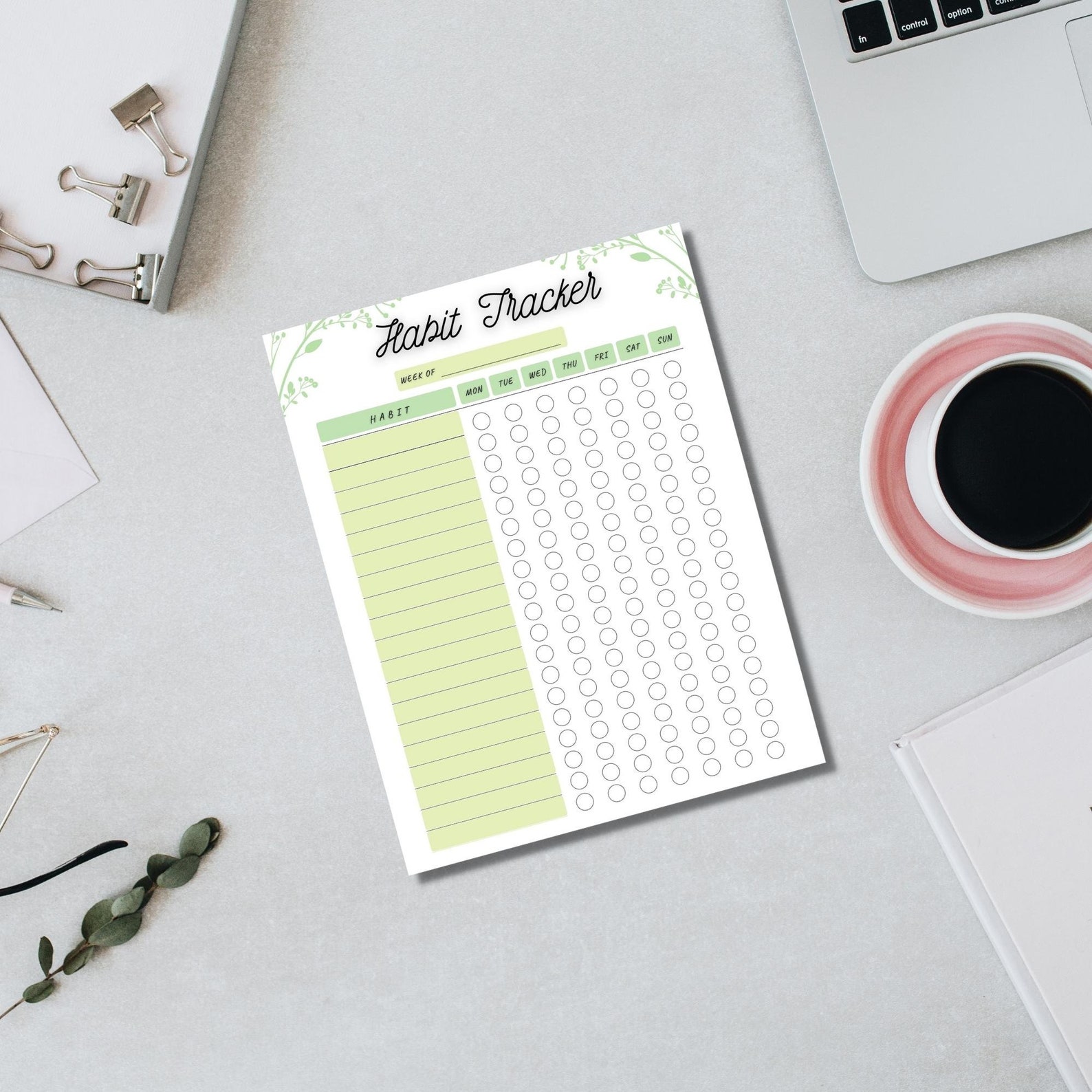 Weekly Habit Tracker | Daily Habit Tracker | Habit Tracker Printable ...