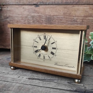 Vintage Weimar-quartz Mantel Clock Made in GDR - Etsy