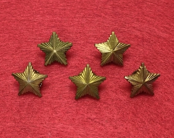 Vintage JNA Yugoslav People's Army Set of 4 Ranking Star Badges by ...