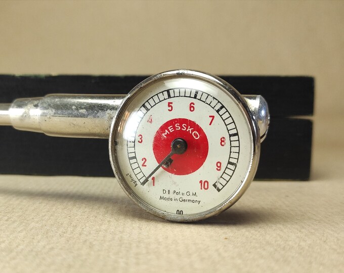 Vintage Messko Red Dot Tire Pressure Gauge Made in Germany - Etsy
