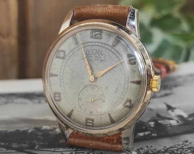 Vintage Dogma Prima Ancre 15 Rubis Swiss Made Man's Watch - Etsy