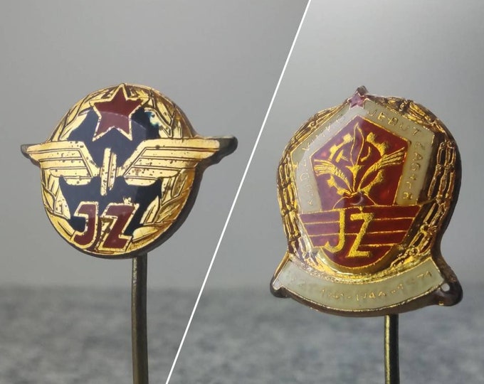 Vintage Pin Badges Yugoslav Railways / Railway Cultural Art Society ...