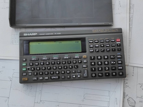 Vintage Sharp Pocket Computer PC-E500 Engineer Software Made | Etsy