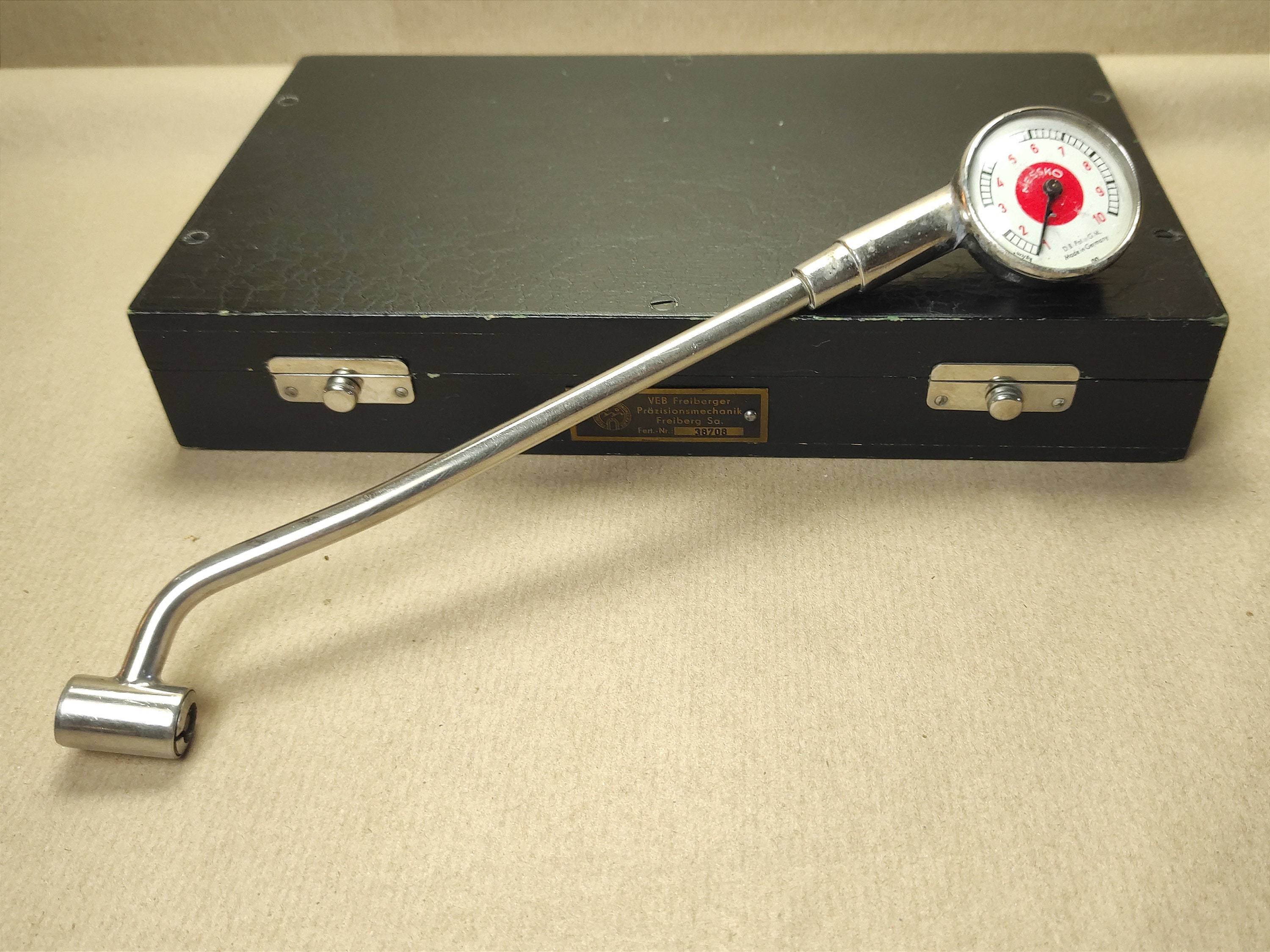 Vintage Messko Red Dot Tire Pressure Gauge Made in Germany - Etsy