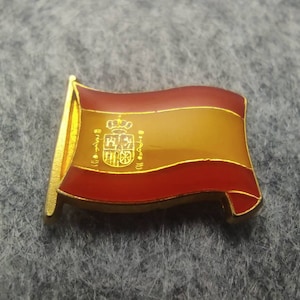 Vintage Spain National Flag Enameled Lapel Pin Badge - Etsy