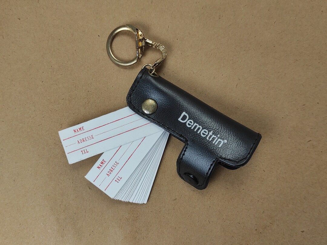 Vintage Demetrin Keychain Pharmaceutical Advertisement Address Book ...