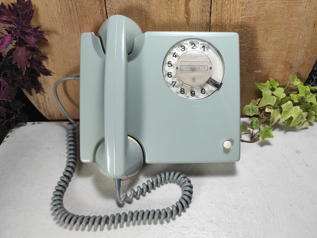 Vintage Rotary Dial Wall Phone Made in West Germany - Etsy