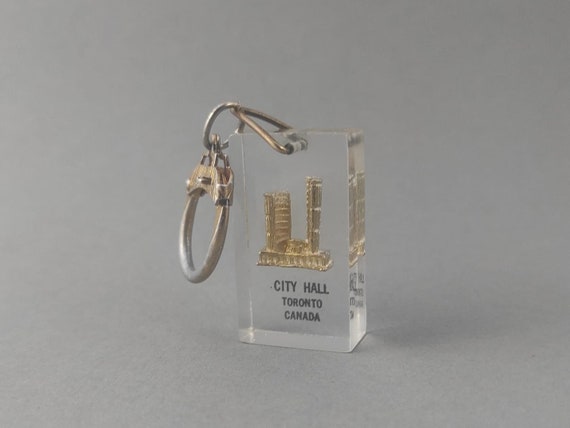 Vintage City Hall Toronto Keychain - Etsy