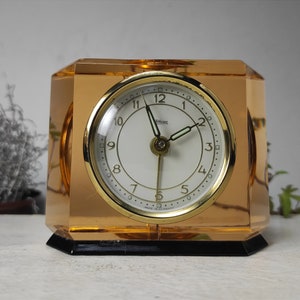 Vintage Kaiser Alarm Clock - Transparent Resin Body Mechanical Clock ...