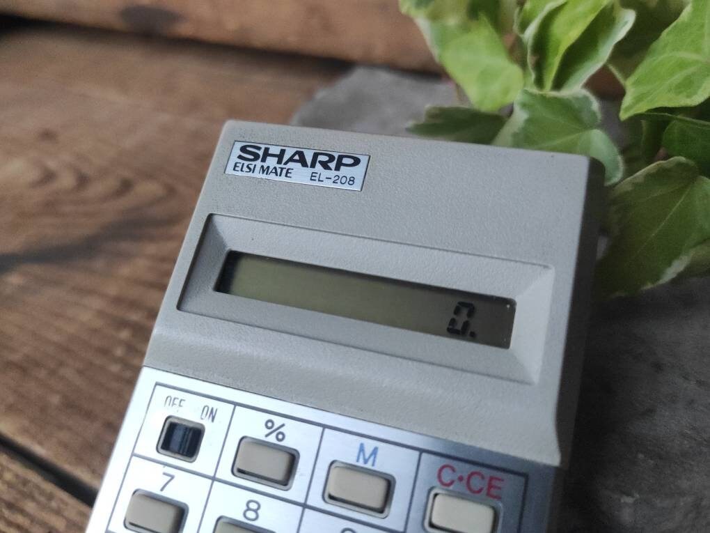 Vintage Sharp Elsi Mate EL-208 Electronic Calculator Made in - Etsy