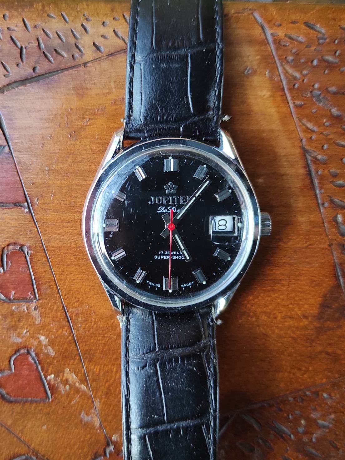 Vintage Jupiter De Luxe 17 Jewels Men's Watch Swiss Made - Etsy