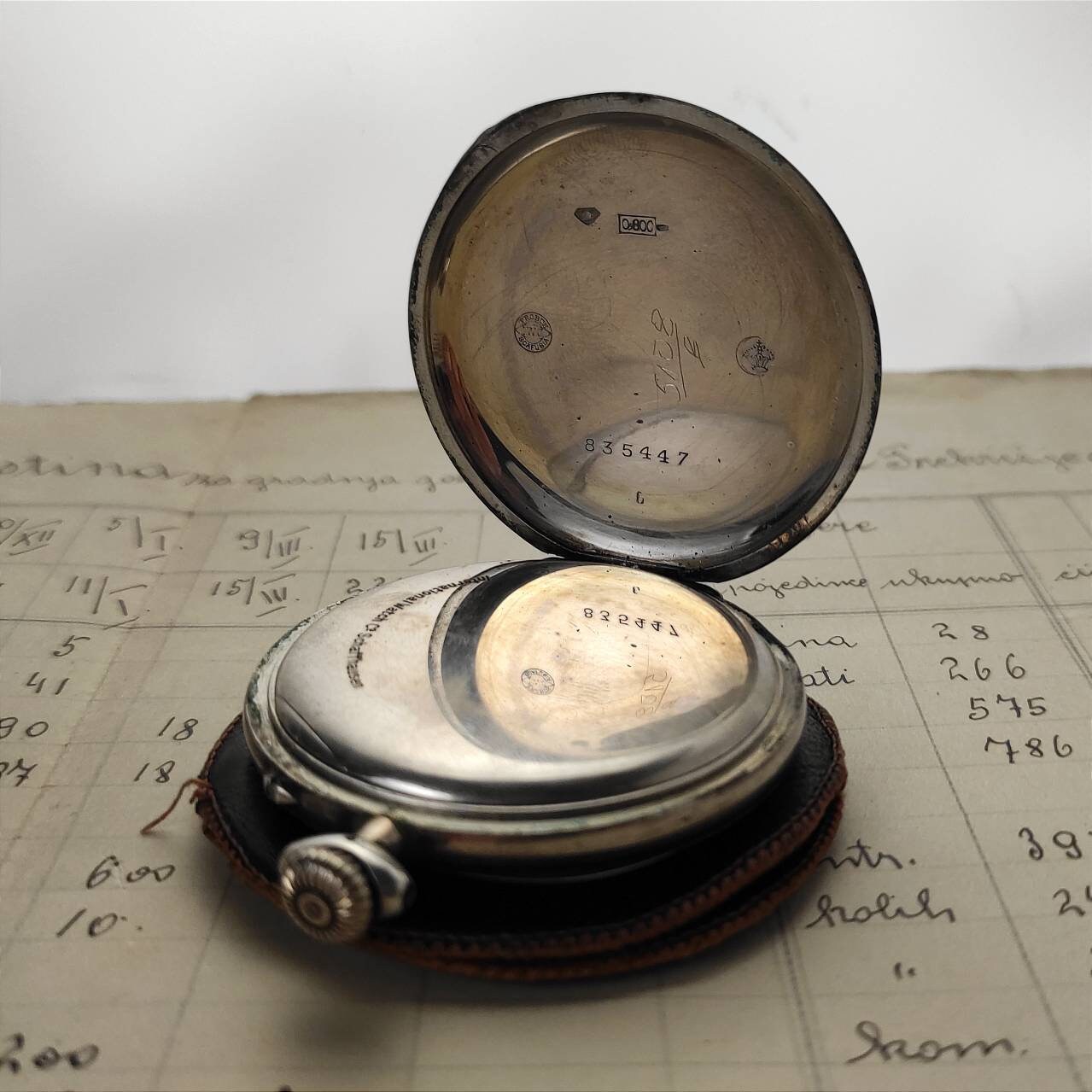 Antique IWC Pocket Watch Swiss Made Silver Case - Etsy