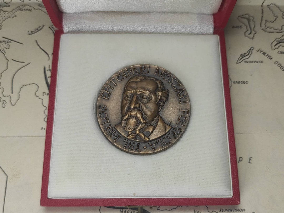 Vintage Ybl Miklós Commemorative Medal: Budapest Building Science ...