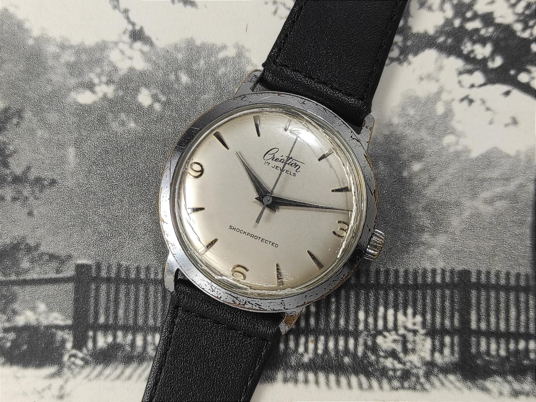 Vintage Création 17 Jewells Swiss Made Men's Watch Cal FHF 96 - Etsy