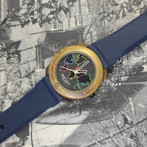 Vintage Benetton by Bulova World Map Men's Quartz Watch - Etsy