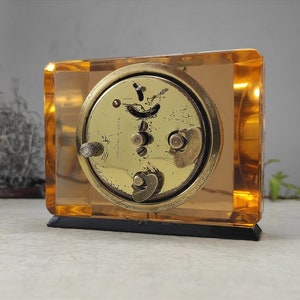 Vintage Kaiser Alarm Clock - Transparent Resin Body Mechanical Clock ...