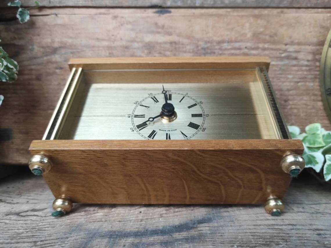 Vintage Weimar-quartz Mantel Clock Made in GDR - Etsy