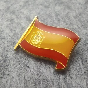 Vintage Spain National Flag Enameled Lapel Pin Badge - Etsy