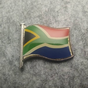 Vintage South Africa National Flag Enameled Lapel Pin Badge - Etsy