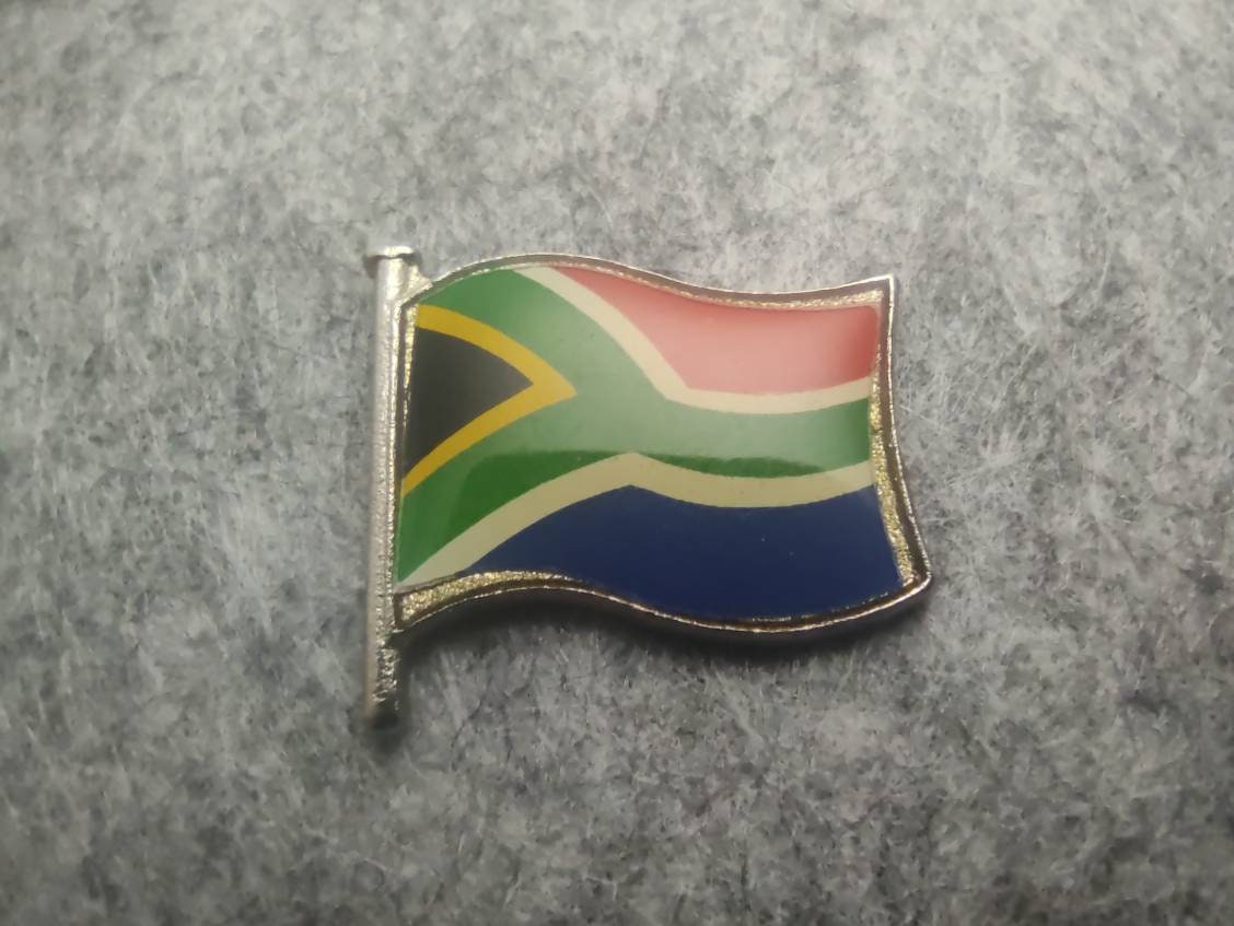 Vintage South Africa National Flag Enameled Lapel Pin Badge - Etsy