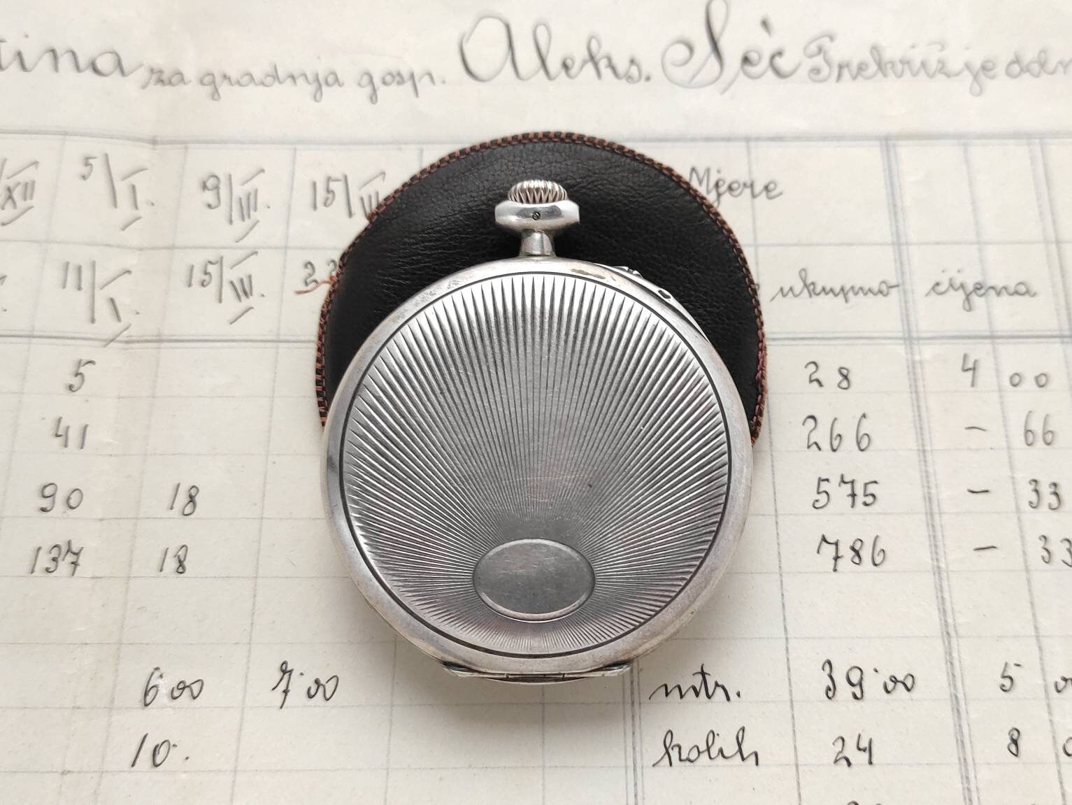 Antique IWC Pocket Watch Swiss Made Silver Case - Etsy