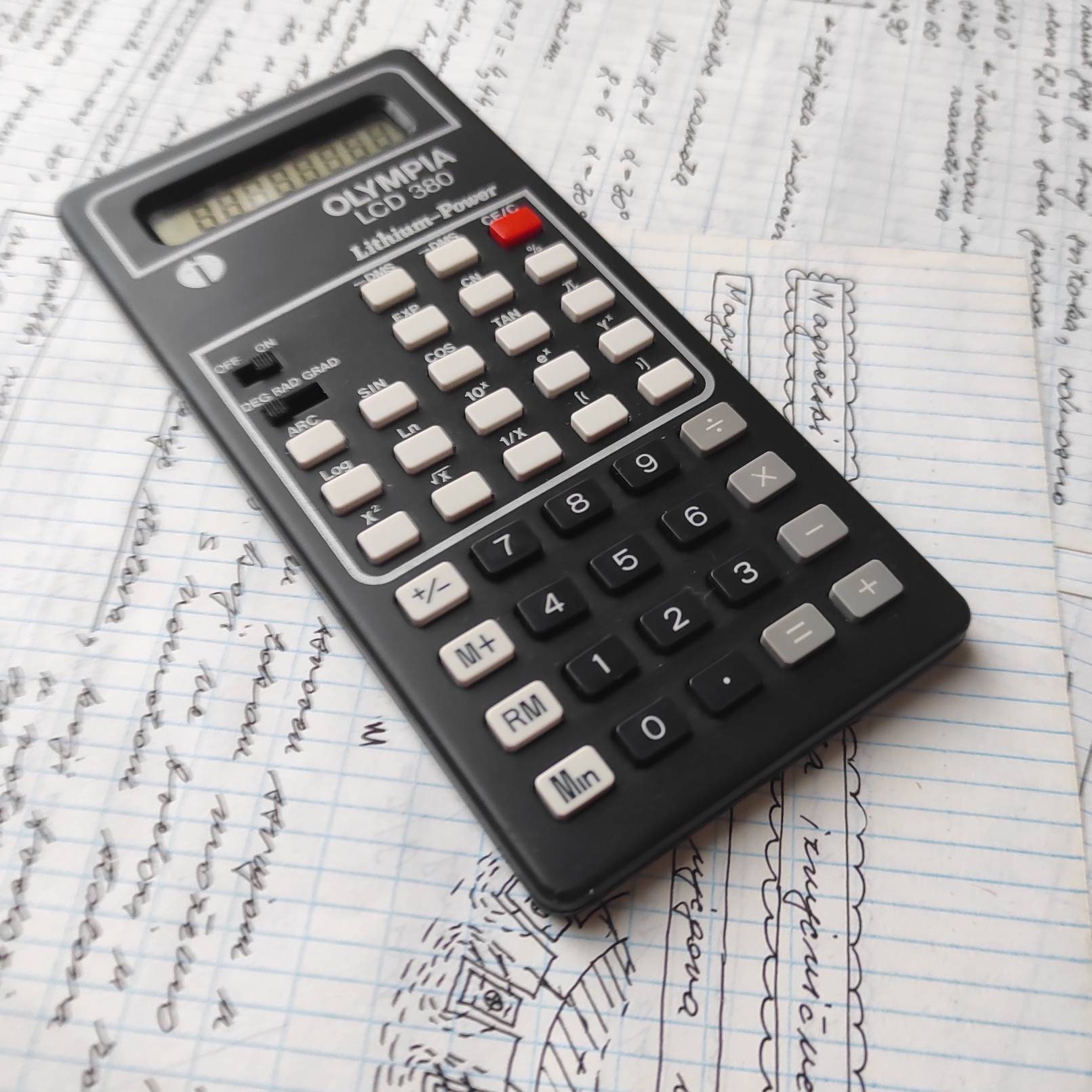 Vintage Olympia LCD 380 Lithium-power Calculator Made in Japan - Etsy