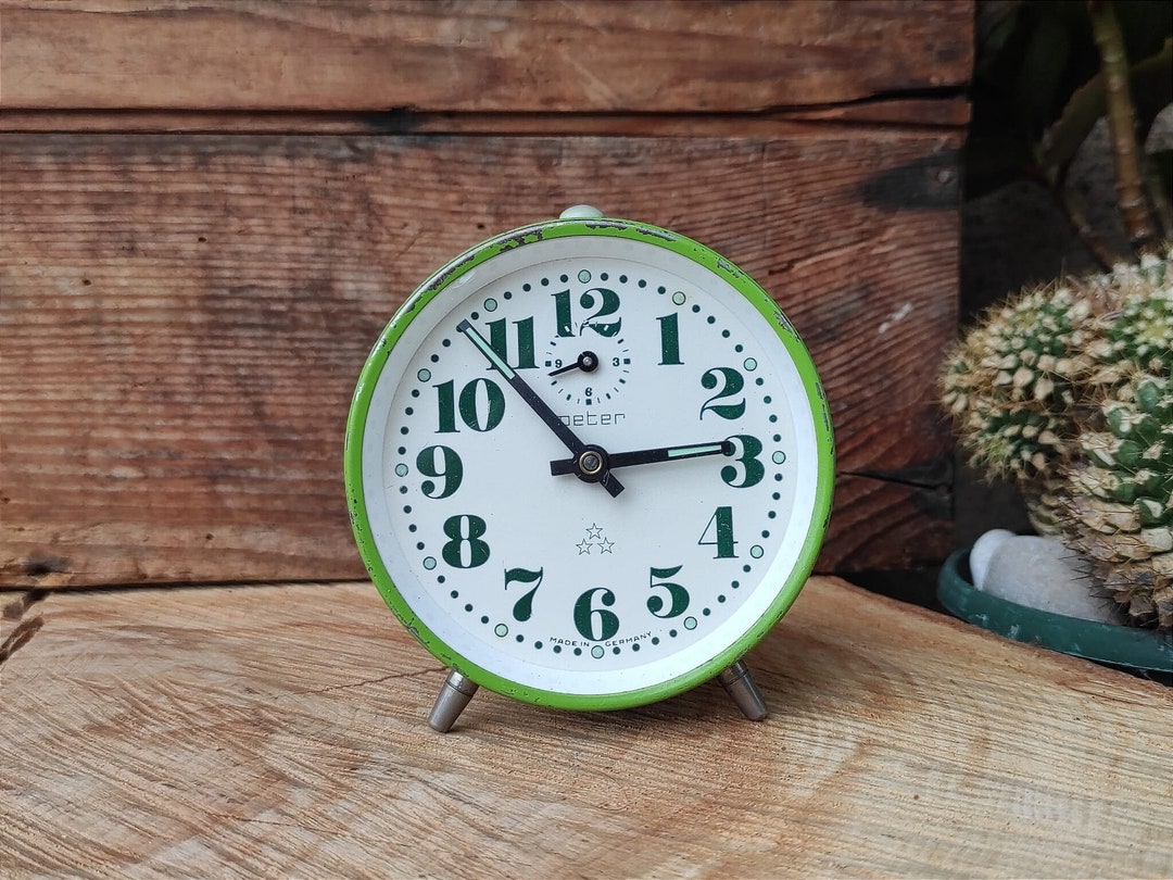 Vintage Peter Green Mechanical Alarm Clock Made in Germany - Etsy