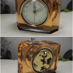 Vintage Kaiser Alarm Clock - Transparent Resin Body Mechanical Clock ...