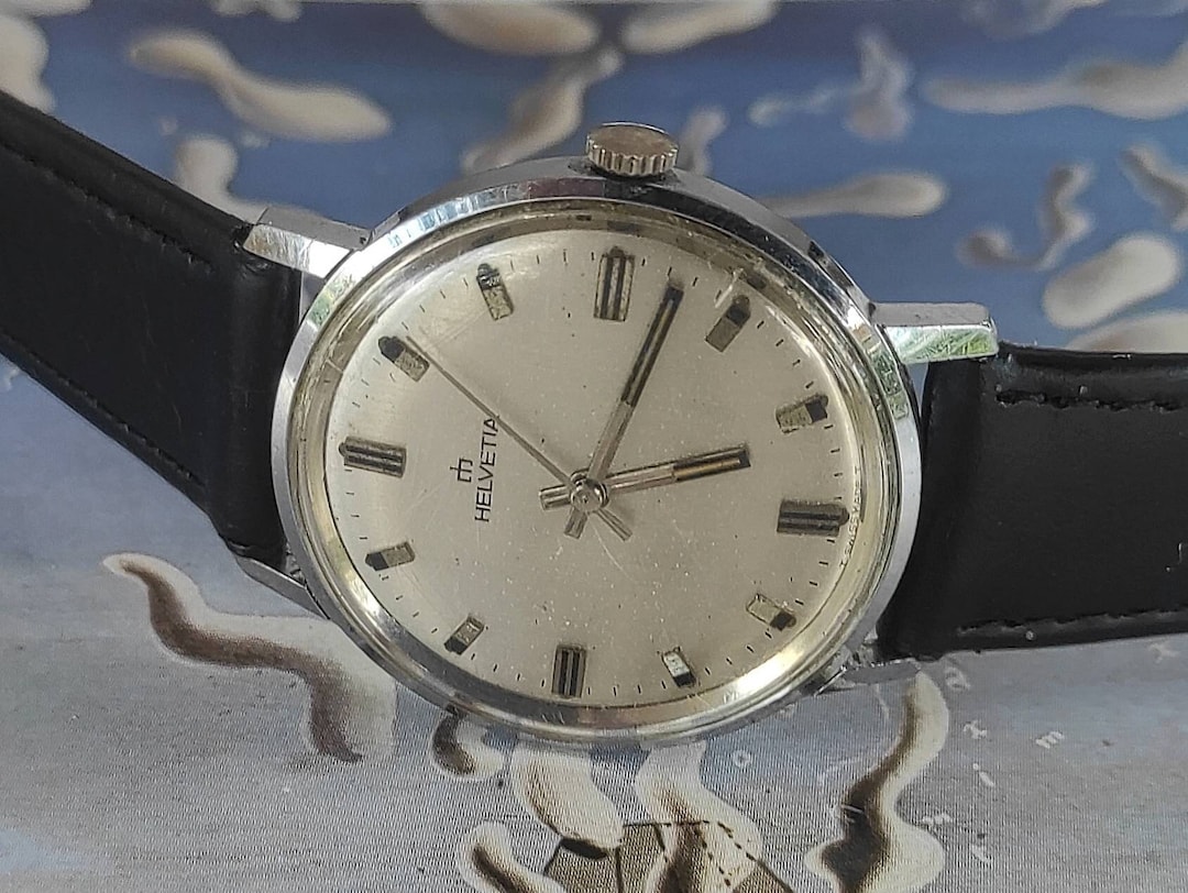 Vintage Helvetia Swiss Made Men's Watch Cal 878 / ETA 2500 - Etsy