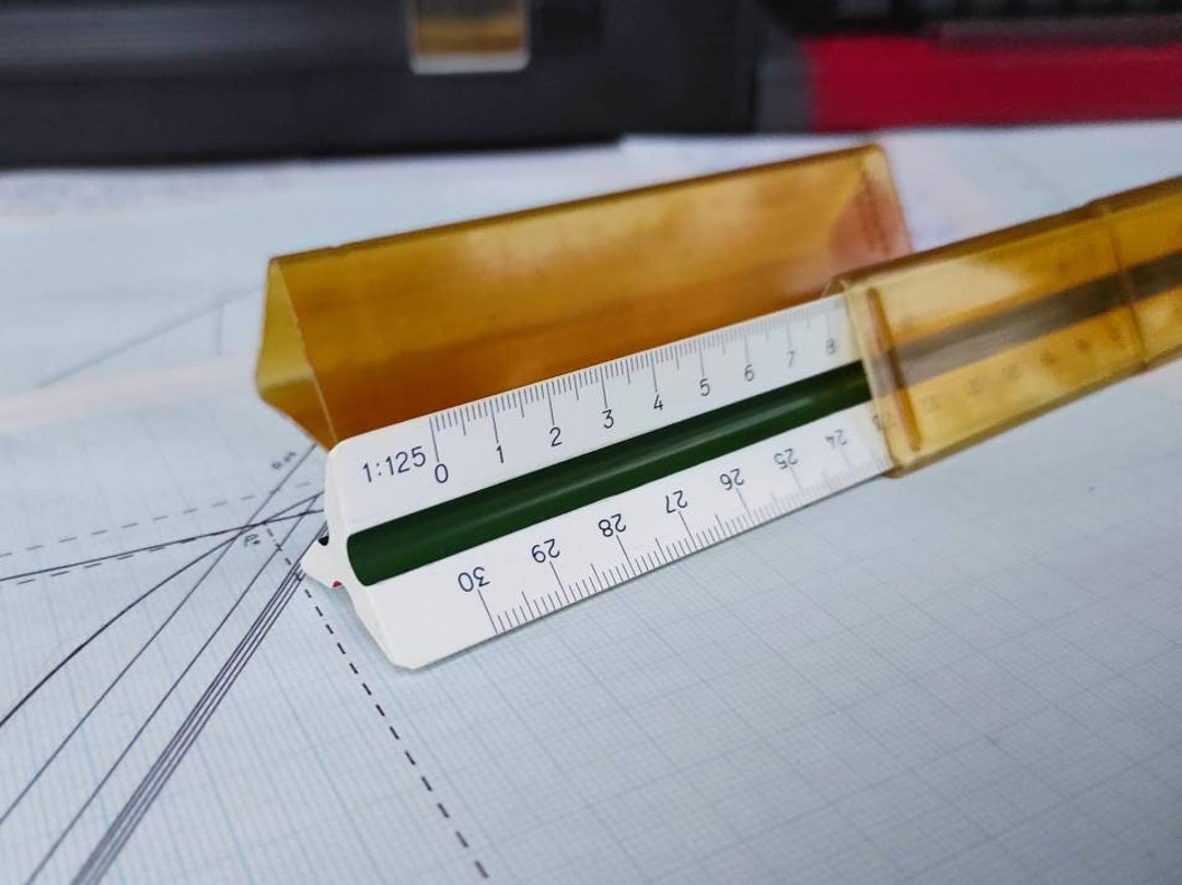 Vintage Faber-castell 883/a 3 Side Ruler in Original Case Made in ...
