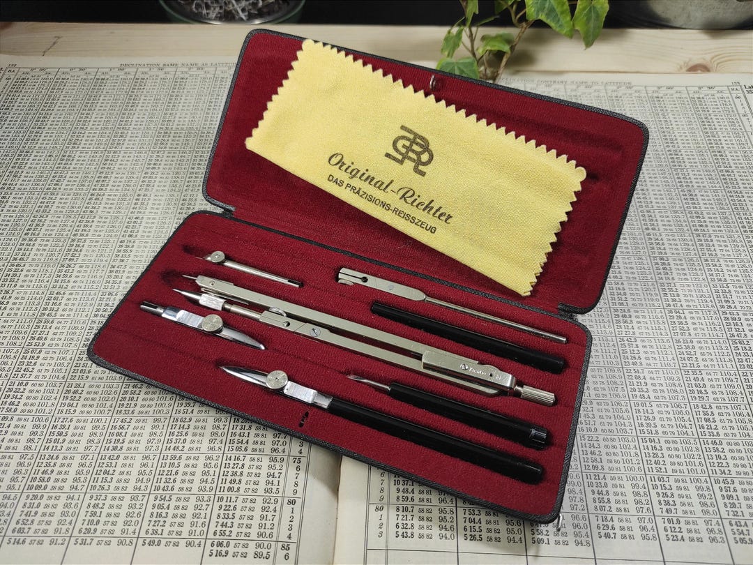Vintage Richter Original Precision Compass/drafting Set Made in GDR - Etsy
