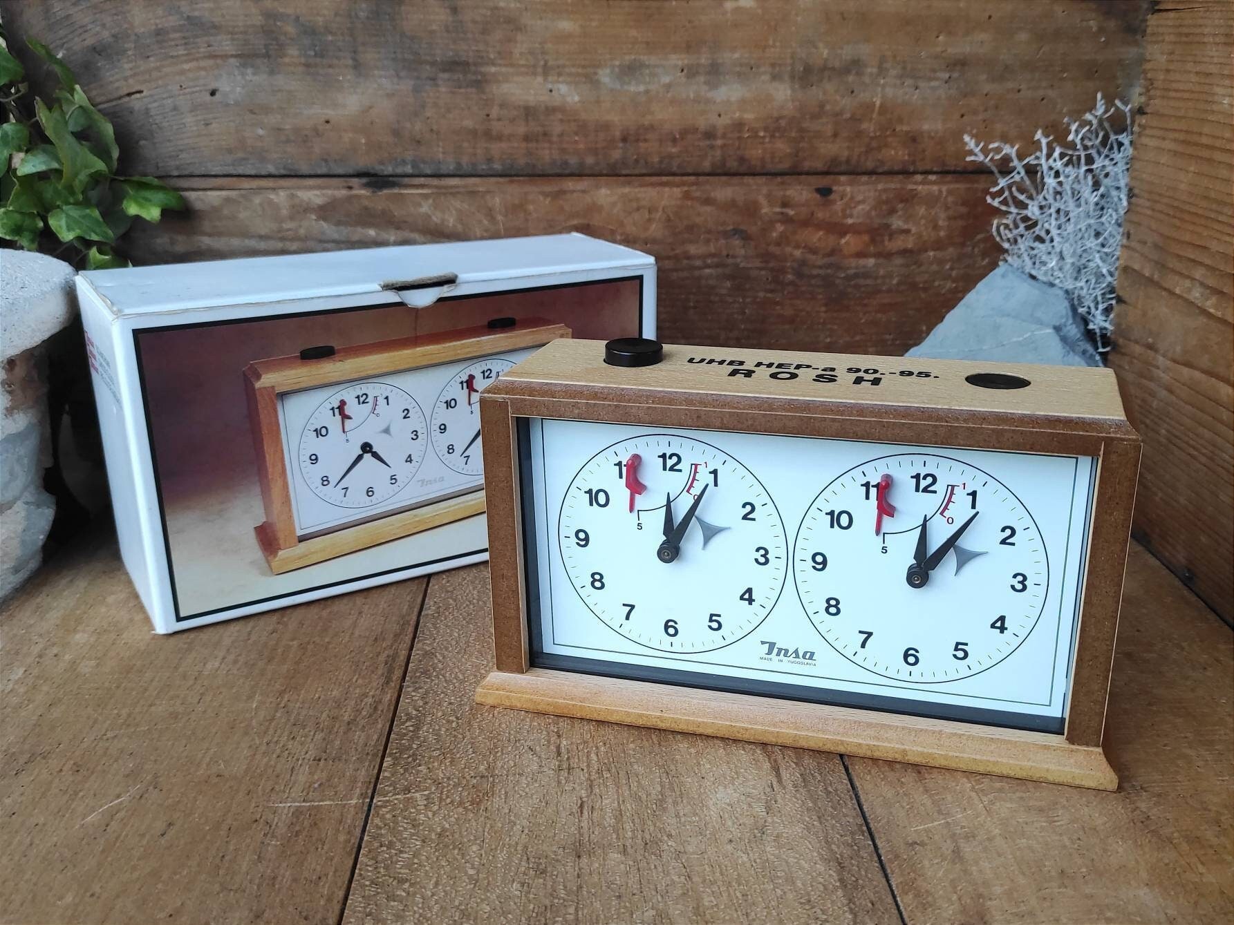 Vintage Insa Chess Clock Wooden Case Mechanical Tournament - Etsy
