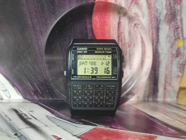 Vintage Casio DBC-62 Data Bank / World Time Digital Watch - Etsy