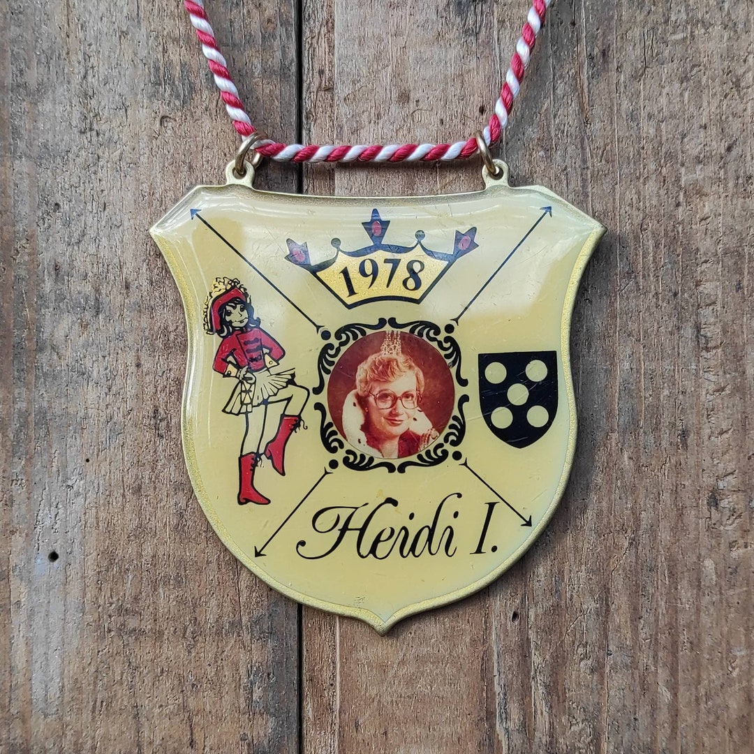 Vintage Faschingsmedaille Heidi I. 1978 Hermann Mannheim ...