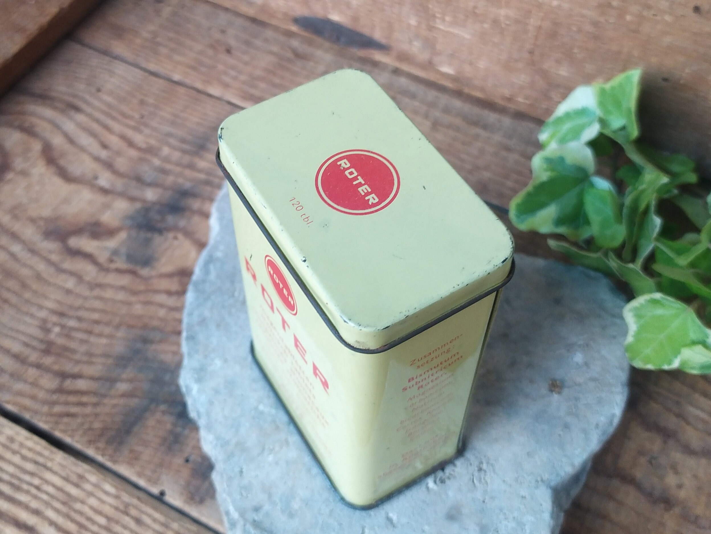 Vintage Roter Tin Roter Stomach Tablets Tin Dose - Etsy